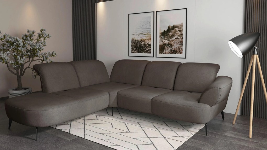 XXXLutz ROHOVÁ SEDAČKA, textil, jílová barva Sit & More - Sedací soupravy - 000144013280