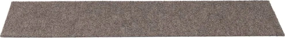 Schodové rohože samolepicí 30 ks 76 x 20 cm béžové obdélníkové 3365730