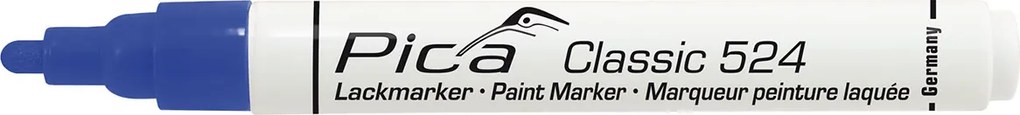 Pica Marker Pica | Classic 524 lakový popisovač 2–4 mm – kontrastní značení Barva: modrá