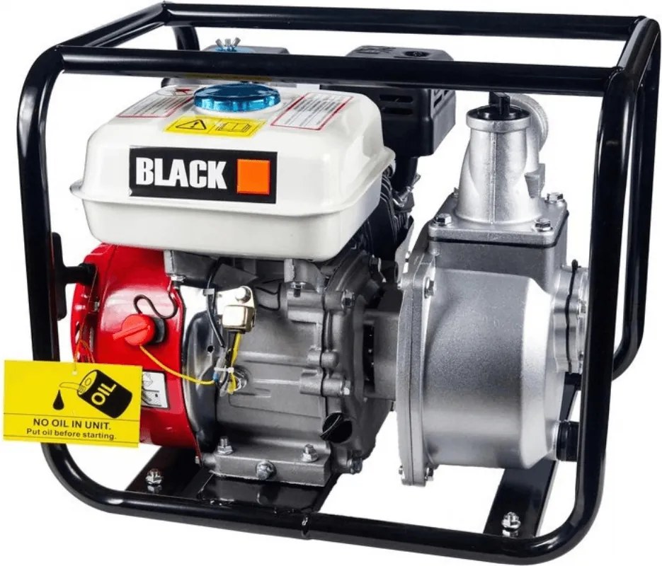 Výkonné benzinové čerpadlo na vodu Black 600 l/min, 4,8kW