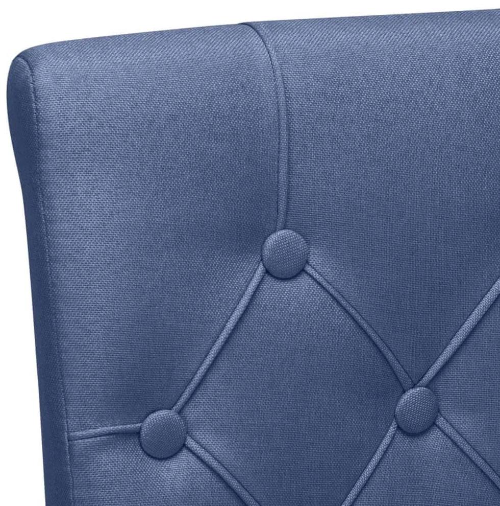 Petromila Jídelní židle 2 ks modré textil