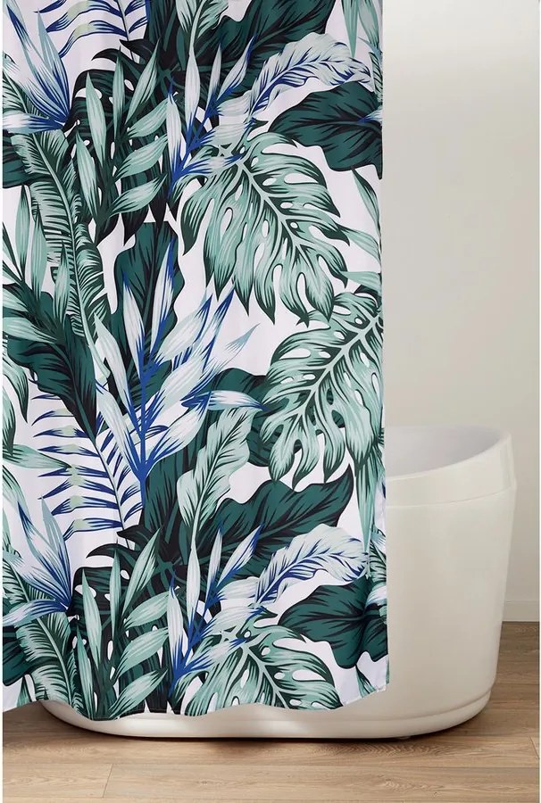 Aqualine Aqualine, Sprchový závěs 180x200cm, polyester, kruhy, ZV028