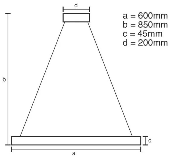 LED Stmívatelný lustr na lanku LED/70W/230V 3000-6500K + dálkové ovládání