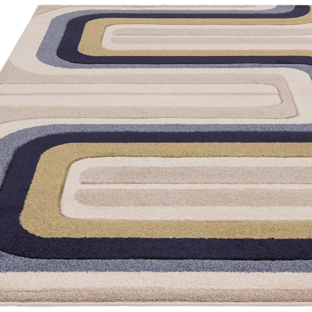 Tribeca Design Kusový koberec Furla Contour Blue Rozměry: 160x230 cm