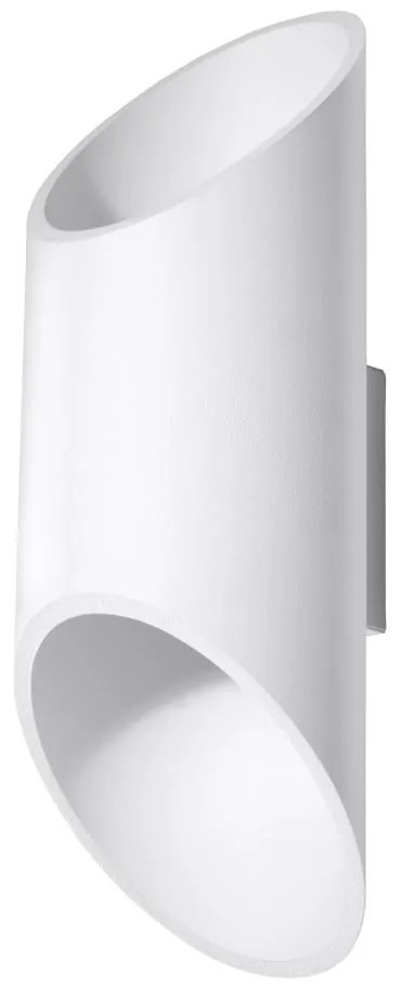Bílé nástěnné světlo Nice Lamps Nixon, délka 30 cm
