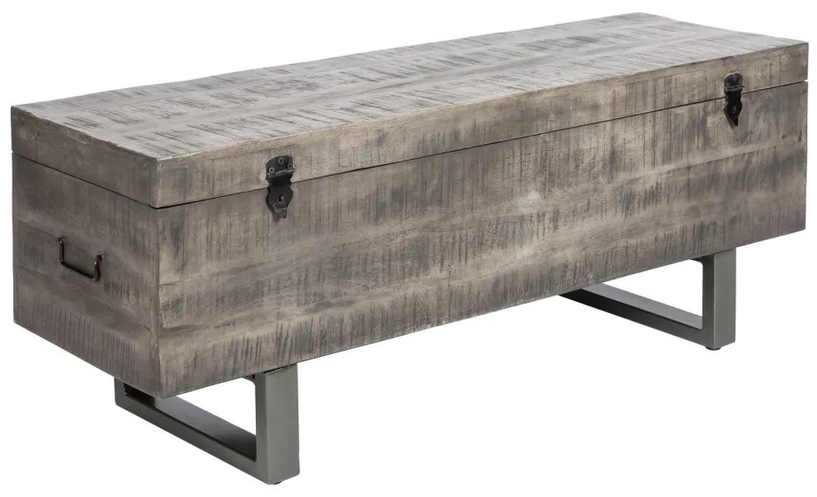 Konferenční stolek - truhla Unity Loft 115 cm šedé mango