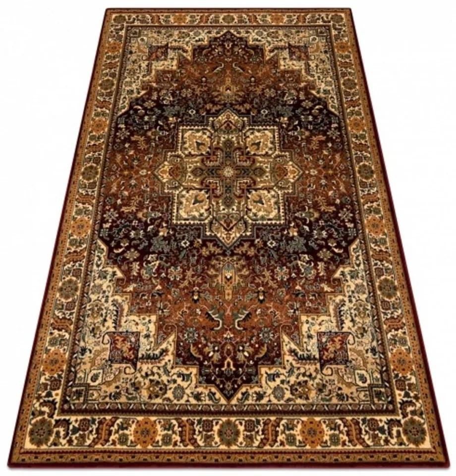 Luxusní kusový koberec akryl Karasta bordó hnědý 170x235cm