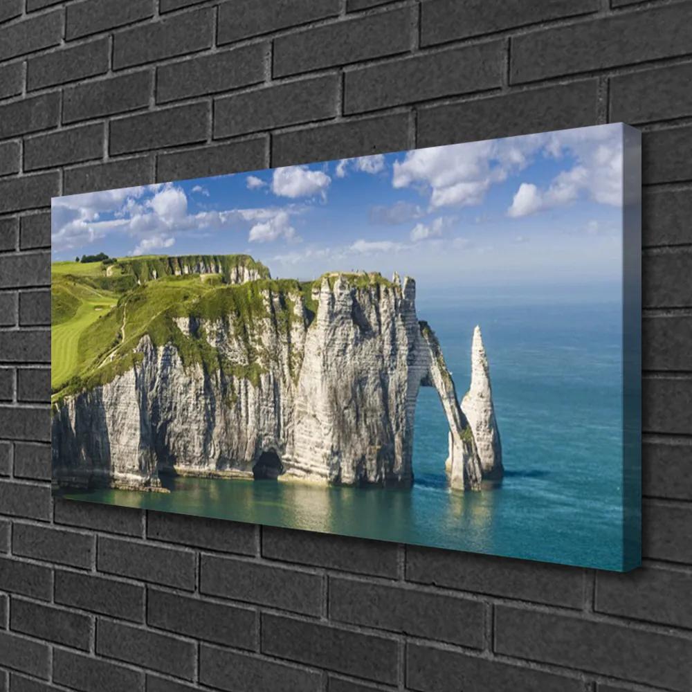 Obraz na plátně Útes Pobřeží Moře Skály 100x50 cm
