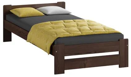 Vyvýšená masivní postel Euro 90x200 cm včetně roštu Dub