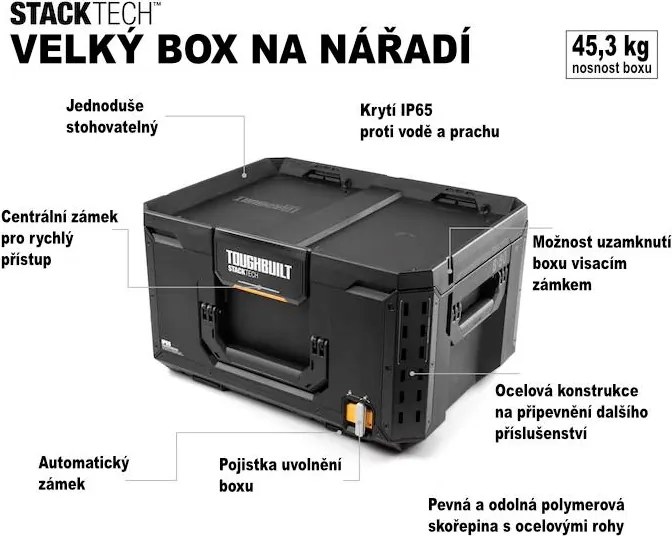 Toughbuilt | StackTech® - velký box na nářadí