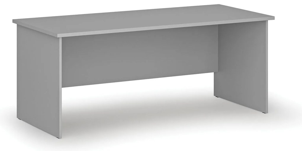 Kancelářský psací stůl PRIMO GRAY, 180x80 cm, šedá