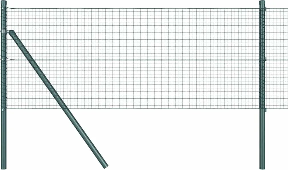 Zemní upevnění svařované drátěné ploty 100 x 0,4 m Zelená 3351776