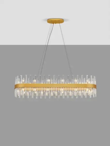 Zlatá designová svítilna Crown 120