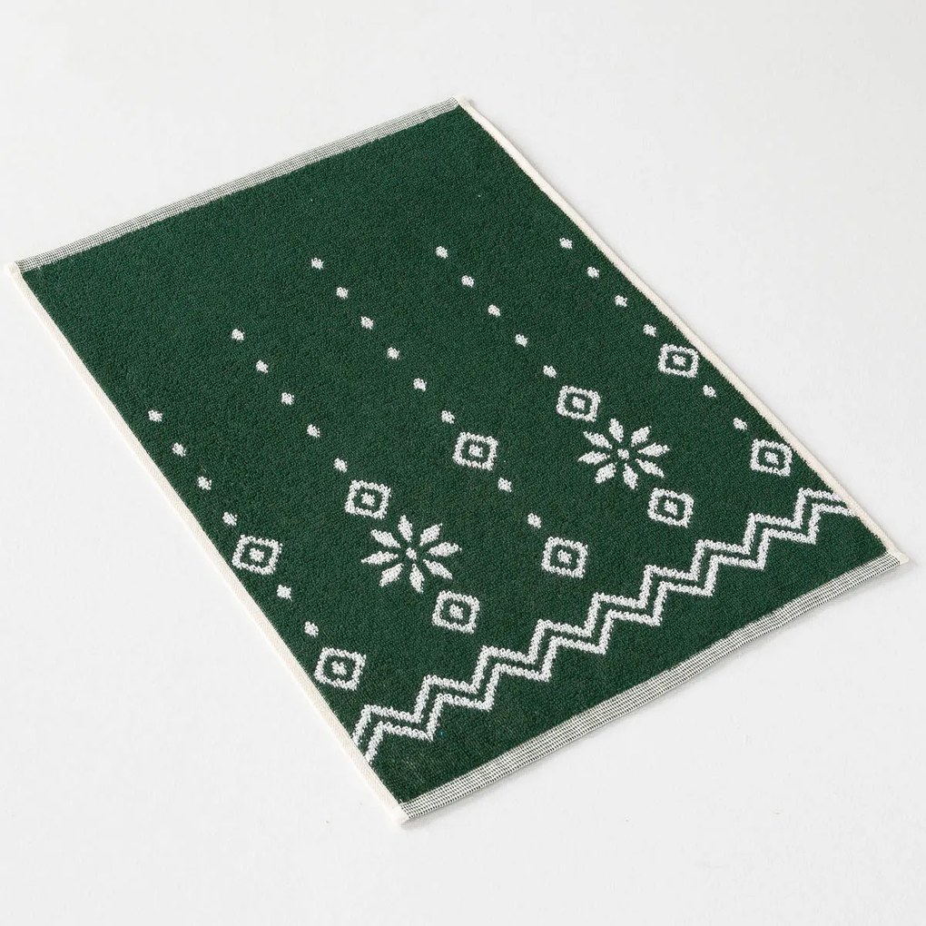 Ručník Veba ZARA Norský vzor zelenobílá Velikost: 35x50 cm