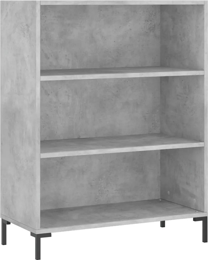 Skříň highboard betonově šedá 69,5x34x180 cm kompozitní dřevo 3198725