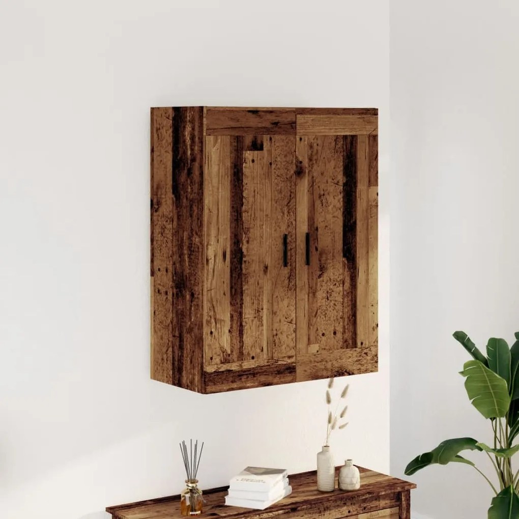 Nástěnná skříňka old wood 69,5 x 34 x 90 cm kompozitní dřevo