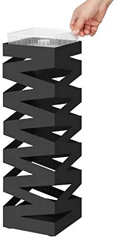Songmics Stojan na deštníky, černý, výška 49 cm LUC16BV1