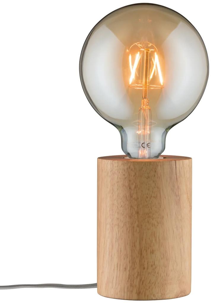 Paulmann 79640 Talin, stolní lampa ze dřeva, 1x20W E27, výška 13cm