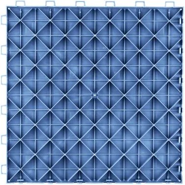 Garážové dlaždice zámkové, 30,5 × 30,5 × 1,3 cm – Modrá