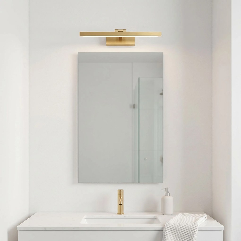 Toolight APP1864-1W, koupelnová LED svítilna, 600 mm, broušená ocel, OSW-66020