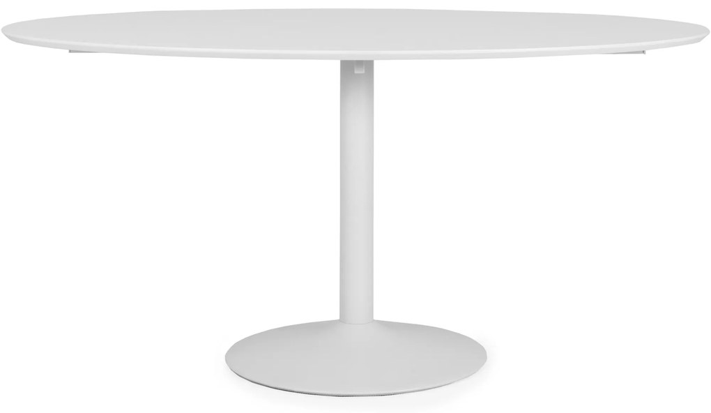 TENZO Oválný jídelní stůl TACO 160x110 cm černý 9003211910