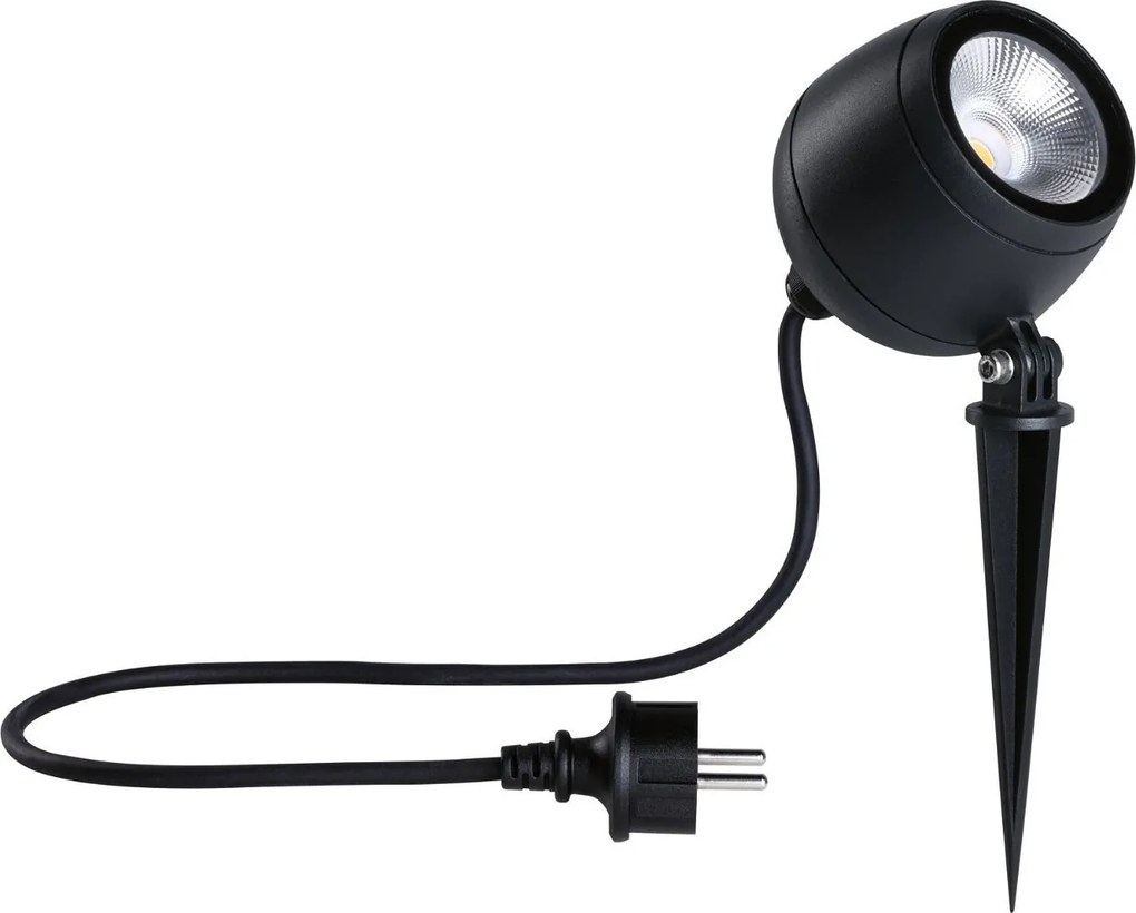 P 94776 LED bodové zahradní světlo Kikolo IP65 90mm 3000K 8W 230V 60° antracit hliník/umělá hmota - PAULMANN