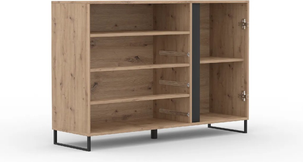 ADRK Furniture Komoda s otevřenou policí ARIA CHES-ARI-130-A_B