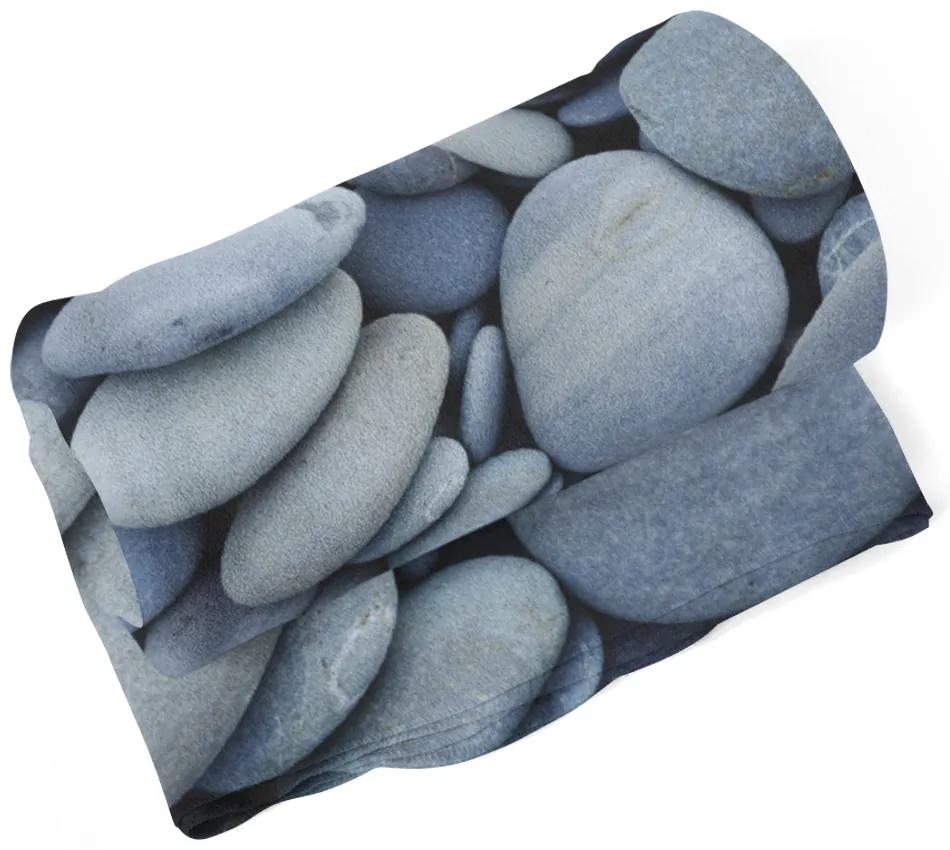 Deka SABLIO - Černé kameny 190x140 cm