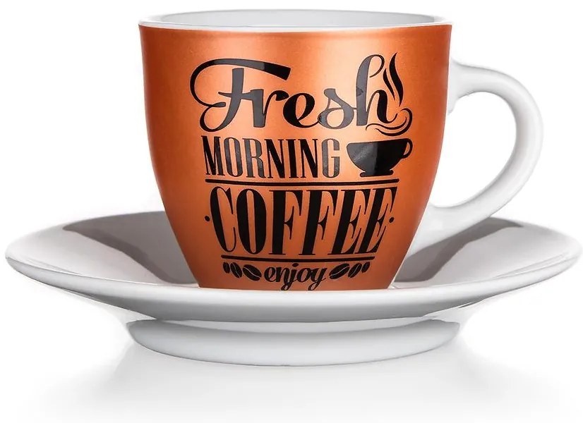 Šálek s podšálkem Fresh Morning Coffee 90ml 60325051