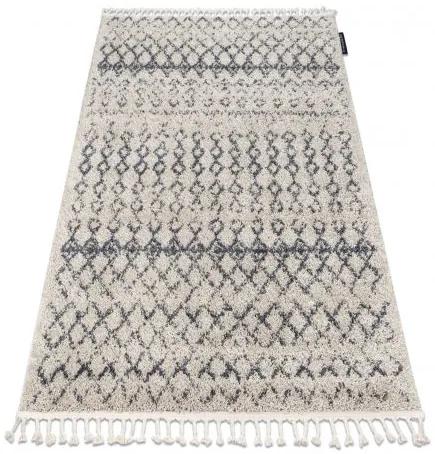 koberec BERBER AGADIR GO522, krémovo šedý střapce, Maroko Shaggy velikost 200x290 cm | krásné koberce cz