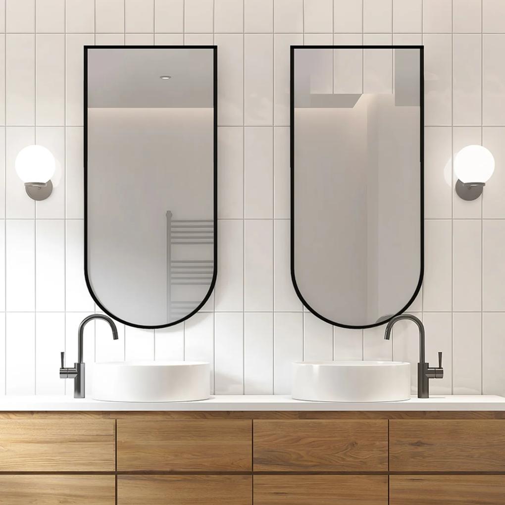 Zrcadlo Portello Black Rozměr: 50 x 80 cm