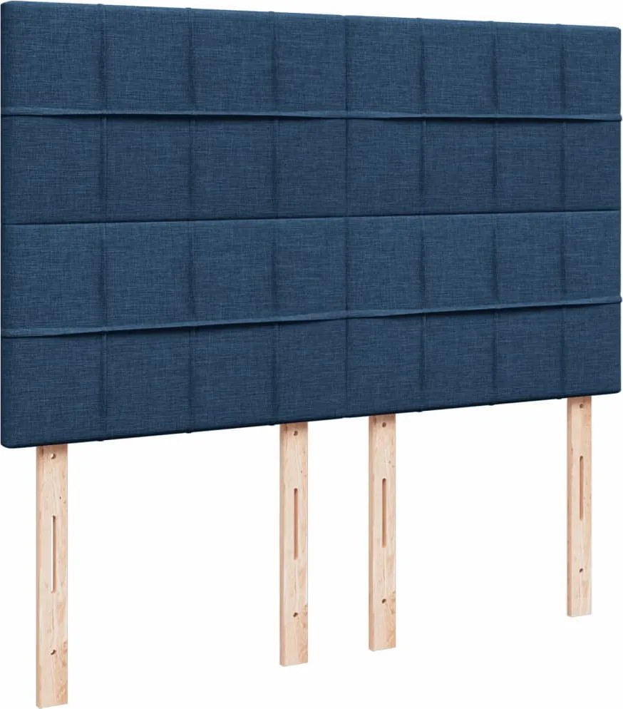 Box spring postel s matrací modrá 160x200 cm textil 3291337