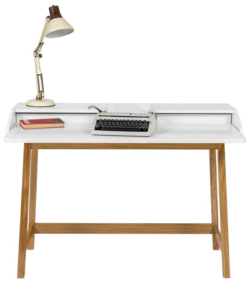 Pracovní stůl s bílou deskou Woodman St. James
