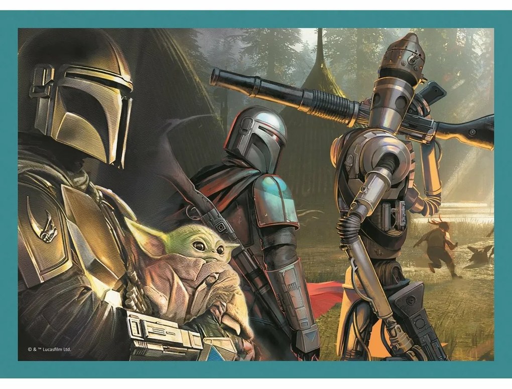 Trefl Puzzle Mandalorian a jeho svět 4v1 35, 48, 54, 70 dílků