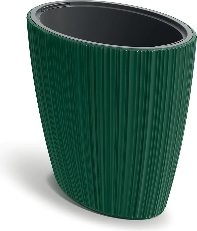 Květináč Oros 59,5 cm tmavě zelený