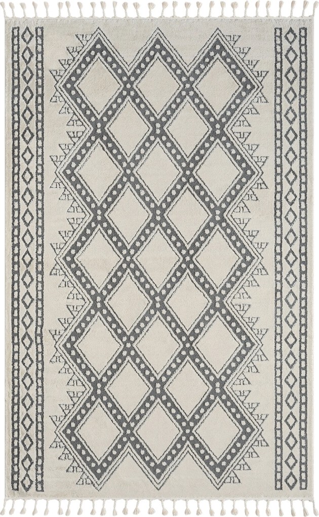 My Flair, Kusový koberec Moroccan Delight weiß, 160x230, černobílá, ložnice
