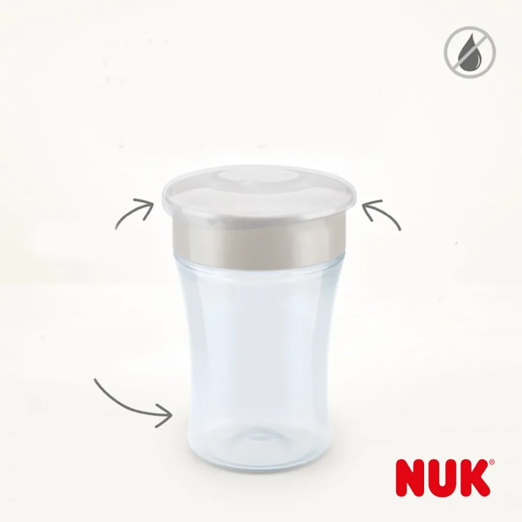 Dětský hrníček Magic NUK Cup Minnie (8+ m.) NUK 360° 230 ml