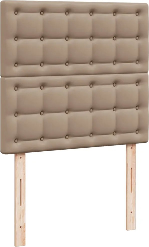 Box spring postel s matrací cappuccino 90x200 cm umělá kůže 3293007
