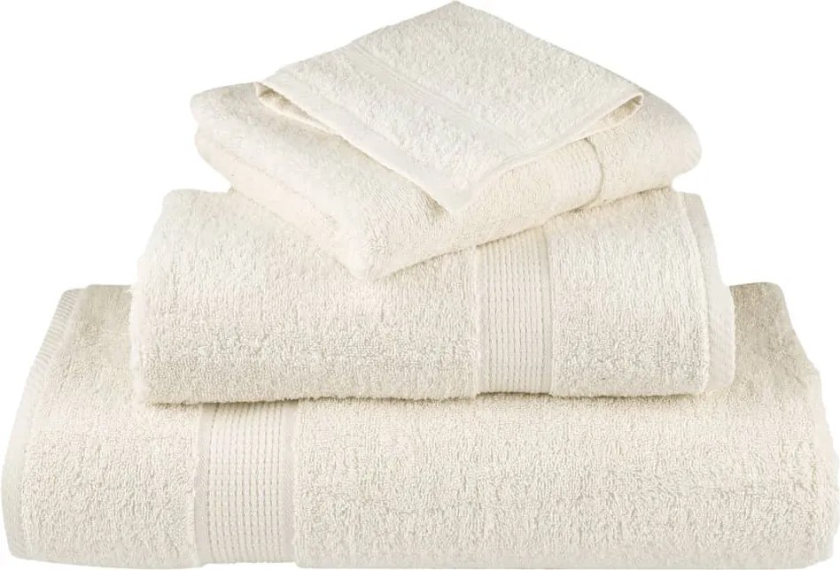 Prémiové osušky SOLUND 2 ks krémové 100x150 cm 600 g/m² 137479