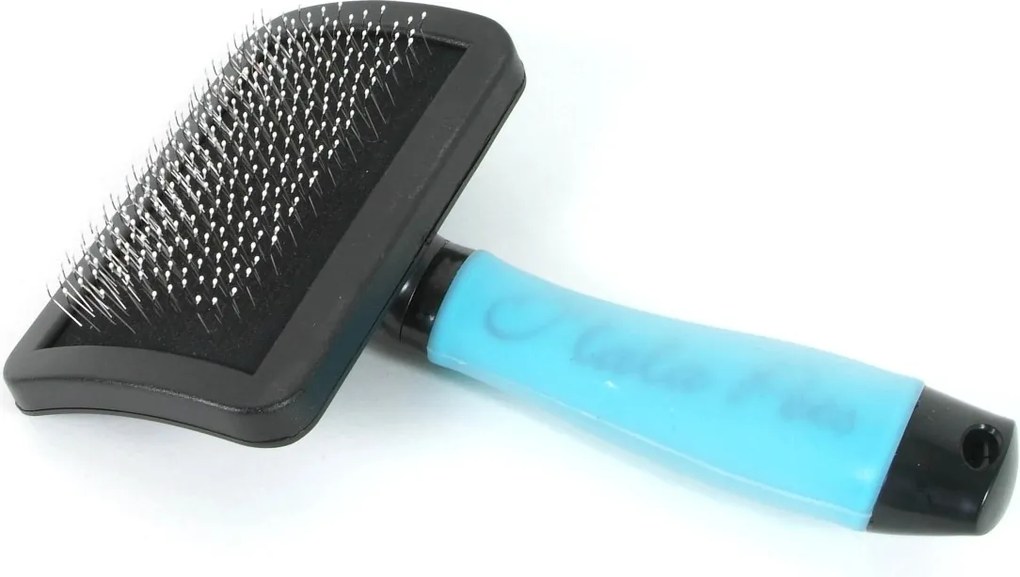 Olala Pets Kartáč s gelovou rukojetí drátkový s kuličkami M 17 cm