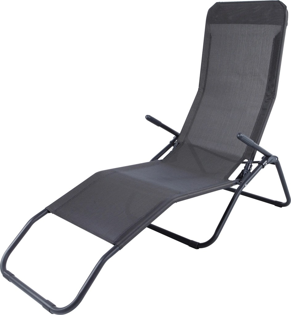 XXXLutz ZAHRADNÍ RELAXAČNÍ LEHÁTKO, antracitová, hnědá Xora - 002672002204