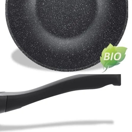 Royalty Line Wok mramorová pánev s poklicí RL-BW30M o průměru 30 cm