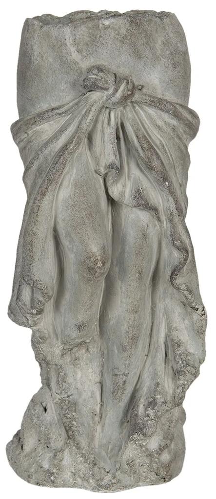 Velký květináč v designu nedokončené antické sochy Homme - 16*15*38 cm