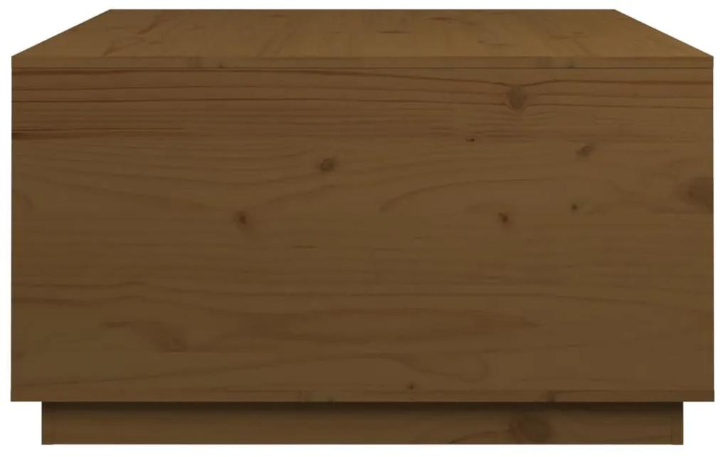 Konferenční stolek medově hnědý 80x80x45cm masivní borovice