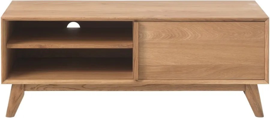 Komoda v dubovém dekoru s nohami z dubového dřeva Unique Furniture Rho