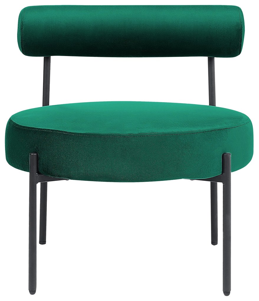 Sametová židle smaragdově zelená ALPHA Beliani