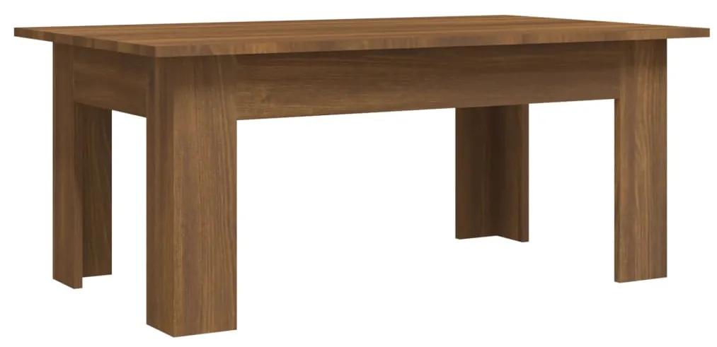 vidaXL Konferenční stolek hnědý dub 100x60x42 cm kompozitní dřevo