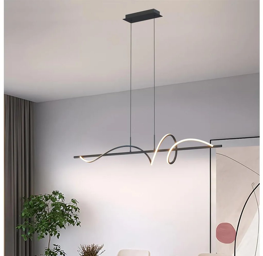 ONLI - LED Lustr na lanku TWIST LED/30W/230V 4000K černá