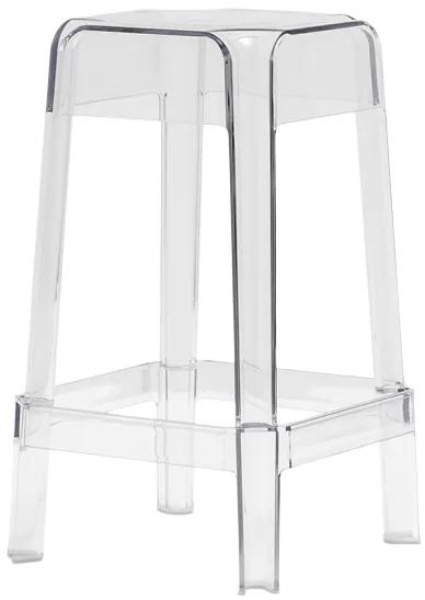 PEDRALI - Nízká barová židle RUBIK 582 DS - transparentní