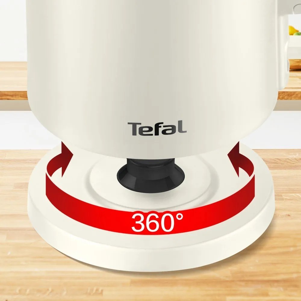 Krémová rychlovarná konvice 1,5 l Thermo Protect KO140AE0 – Tefal